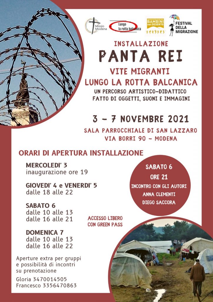 Installazione «Panta Rei» sulla rotta balcanica nella sala parrocchiale ...