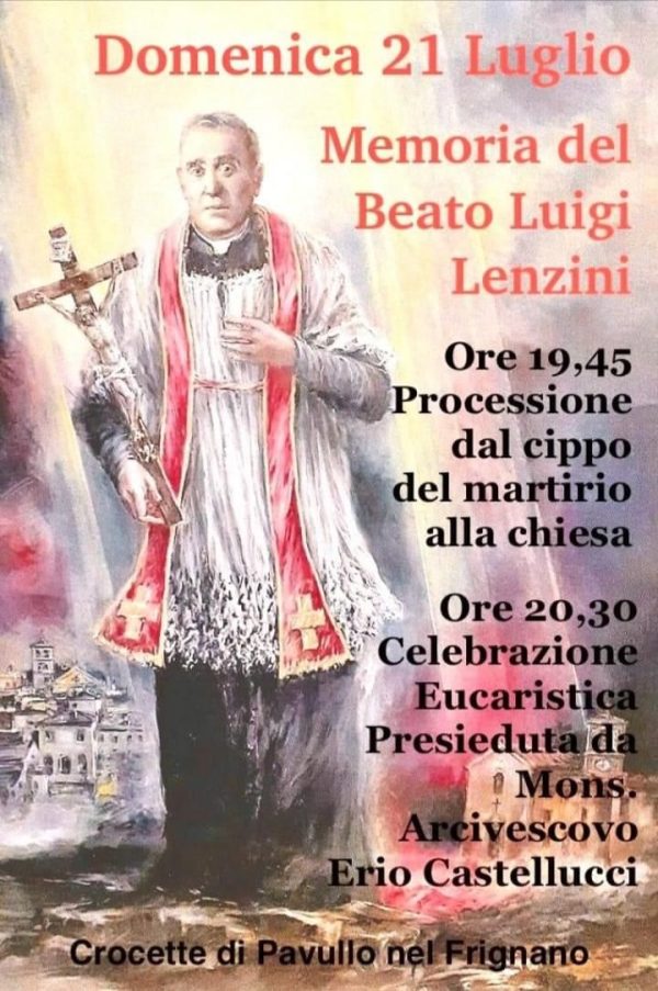 Beato Lenzini, domenica a Crocette la celebrazione nell’anniversario ...